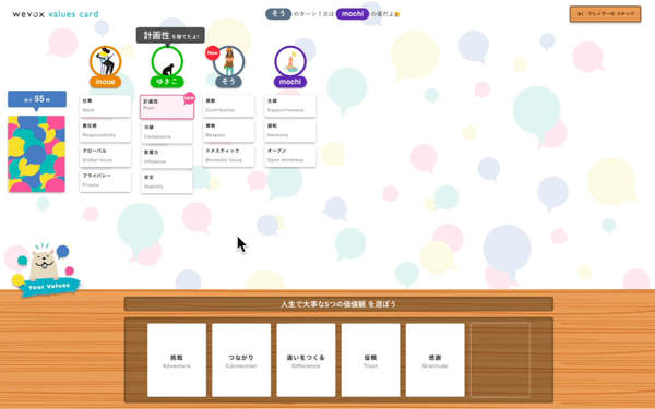 相互理解からプロダクトビジョン作りまで使える『Wevox values card』詳解！｜TechCommitBlog