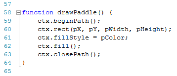 1107 arkanoid game tutorial draw paddle function - The JayTray Blog