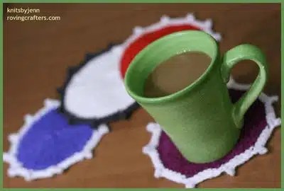 Free Knitting Coaster Patterns - 15 of the Best | TREASURIE