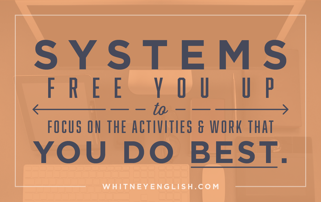 Setting Up Systems in Your Business + Life - Whitney English