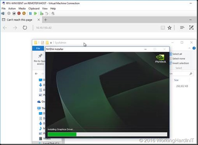 Setting Up Discrete Device Assignment With A Gpu Working Hard In