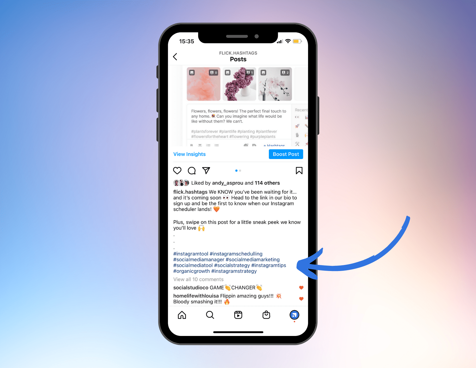 How to Schedule a First Comment on Instagram - Flick