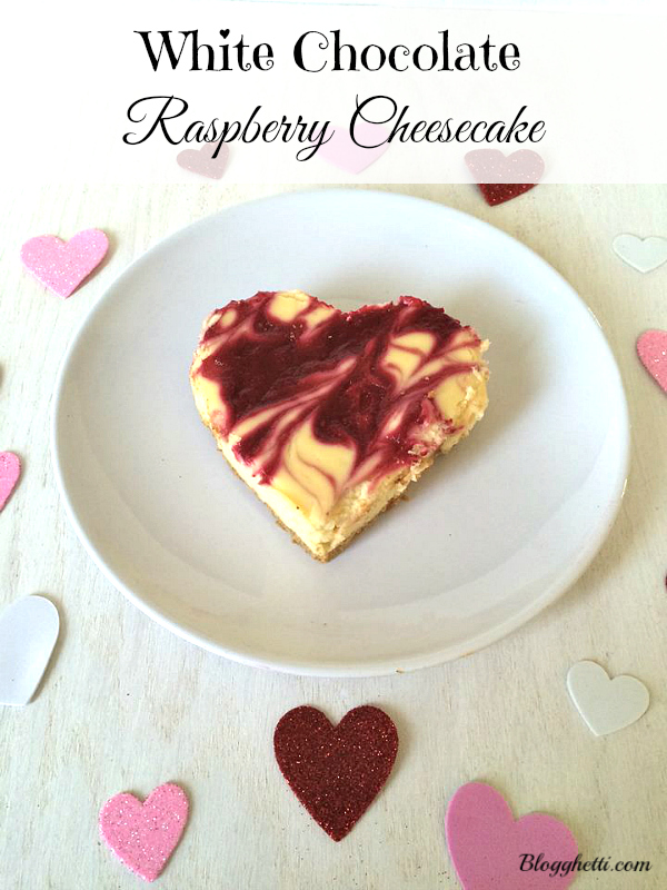 White Chocolate Raspberry Cheesecake Hearts