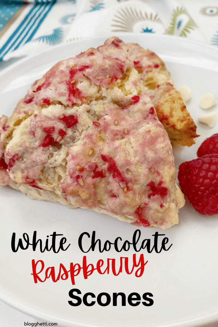 White Chocolate Raspberry Scones