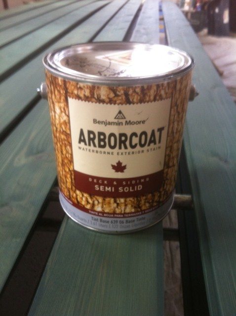 Benjamin Moore Arborcoat Semi-Solid Stain : The Blogging Painters