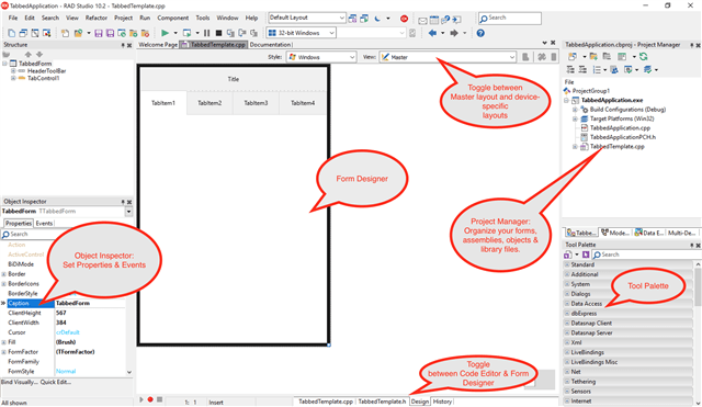 IDE-Project-Screen.png | Embarcadero RAD Studio, Delphi, & C++Builder Blogs