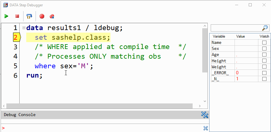 Debugging The Difference Between Where And If In Sas Proc