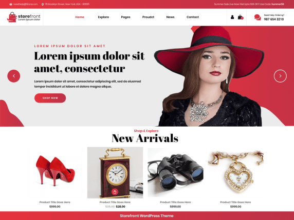 Free Storefront WordPress eCommerce Theme - Blogwings