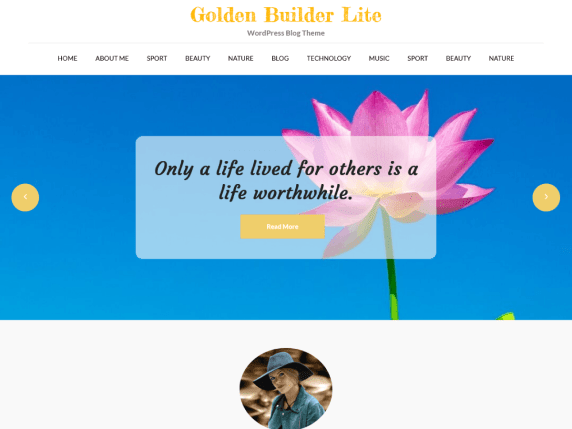 Free Golden Builder Lite Theme Download - Blogwings