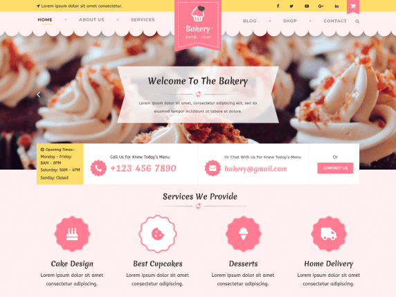 Free Bakery Blocks Theme Download - Blogwings