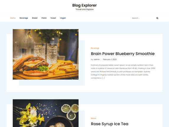 Download Blog Explorer Theme - Blogwings