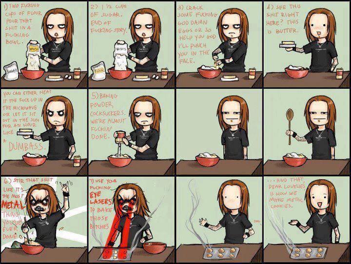 Have A Laugh: How To Bake Cookies "Heavy Metal" Style - Bloody Disgusting