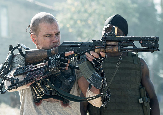 First 'Elysium' Clip Taps Into 'Total Recall'-esque Future! - Bloody ...
