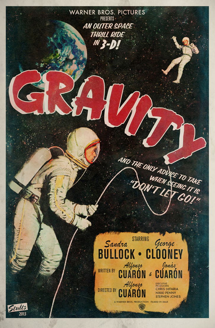 [Random Cool] Awesome Noir Poster For 'Gravity'! - Bloody Disgusting