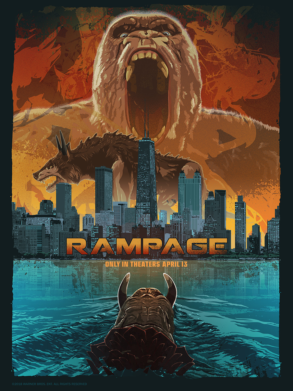 Warner Bros. Celebrates Monster Week With 'Rampage' - Bloody Disgusting