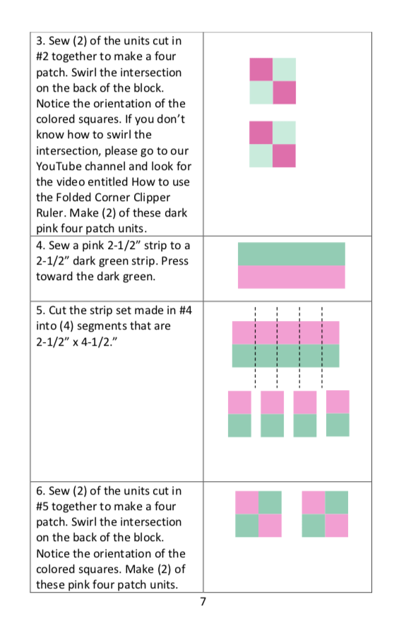 Pastel Clover Block Pattern- Digital Download – Blue Bear Quilts