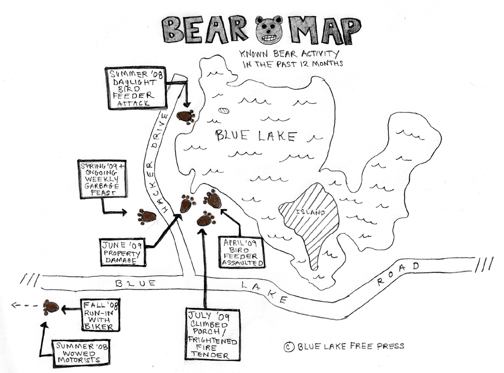 Bear Map – Blue Lake | Blue Lake Free Press