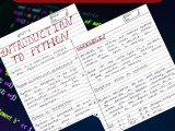 Python Colourful Handwritten Notes Pdf Boardstudy In