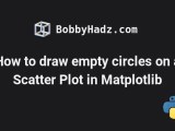How To Draw Empty Circles On A Scatter Plot In Matplotlib Bobbyhadz