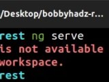 This Command Is Not Available When Running The Angular Cli Outside A