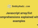 Javascript Array List Comprehensions Explained With Examples Bobbyhadz