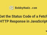 Get The Status Code Of A Fetch Http Response In Javascript Bobbyhadz