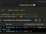 Replace Or Remove All Backslashes In A String In Javascript Bobbyhadz
