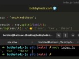 How To Split A String By A Regex In Javascript Bobbyhadz