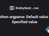Python Argparse Default Value Or Specified Value Bobbyhadz