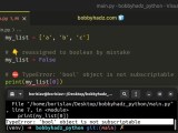 Typeerror Bool Object Is Not Subscriptable In Python Bobbyhadz