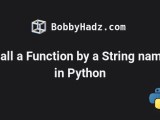 Call A Function By A String Name In Python Bobbyhadz