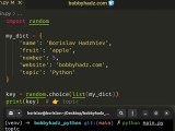 Get Random Key And Value From A Dictionary In Python Bobbyhadz