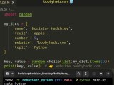 Get Random Key And Value From A Dictionary In Python Bobbyhadz
