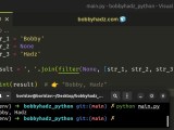 Join Multiple Strings With Possibly None Values In Python Bobbyhadz