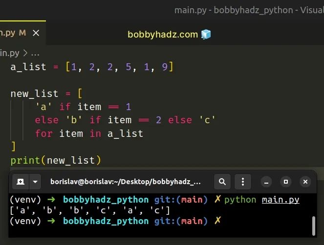 Using Elif And If Else In A List Comprehension In Python Bobbyhadz - High Resolution Geometric Backgrounds for Desktop