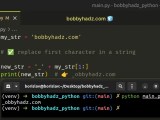 Replace First Or First N Characters In A String In Python Bobbyhadz