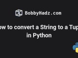 How To Convert A String To A Tuple In Python Bobbyhadz