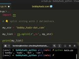 Split A String With Multiple Delimiters In Python Bobbyhadz