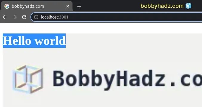 Setting a background image with inline Styles in React | bobbyhadz