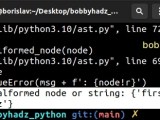Malformed Node Or String Python