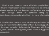 Error Initializing Graphdriver Docker Resolved