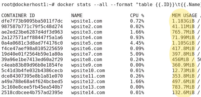 Docker container memory overhead - How to prevent OOM errors