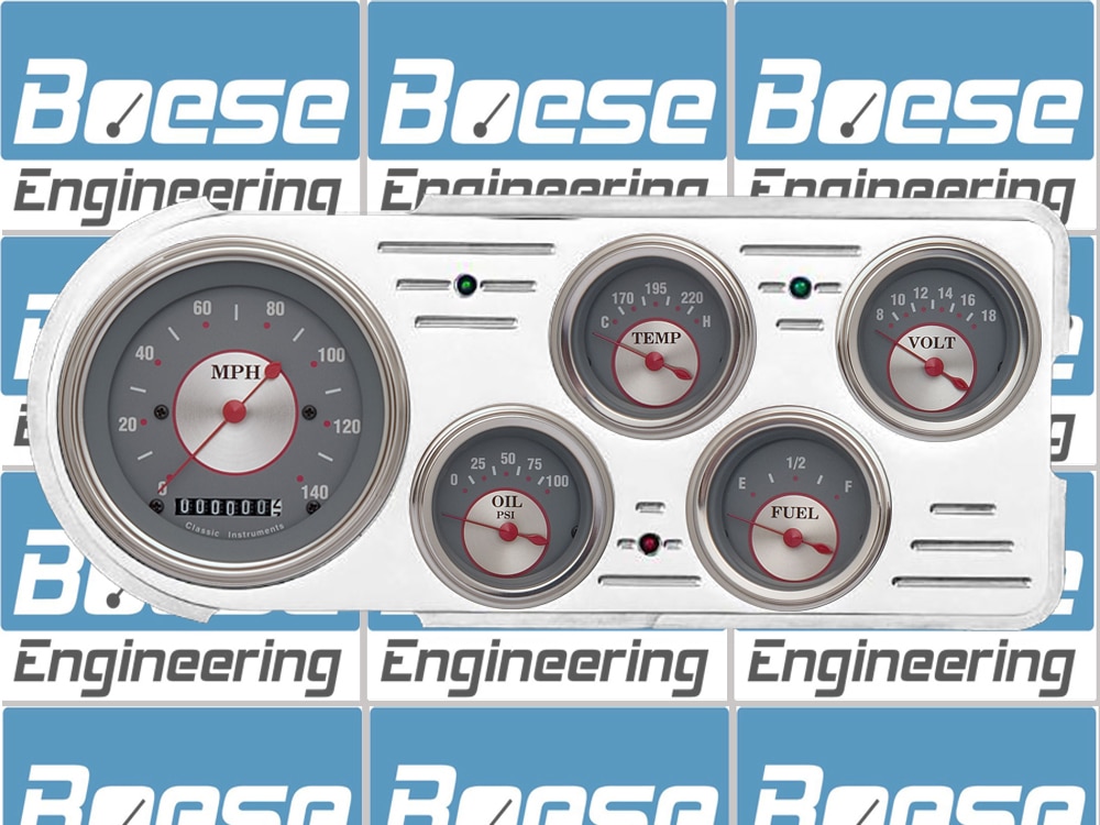 1948-1950 Ford Truck Aluminum 5 Gauge Panel w/ Classic Instruments ...