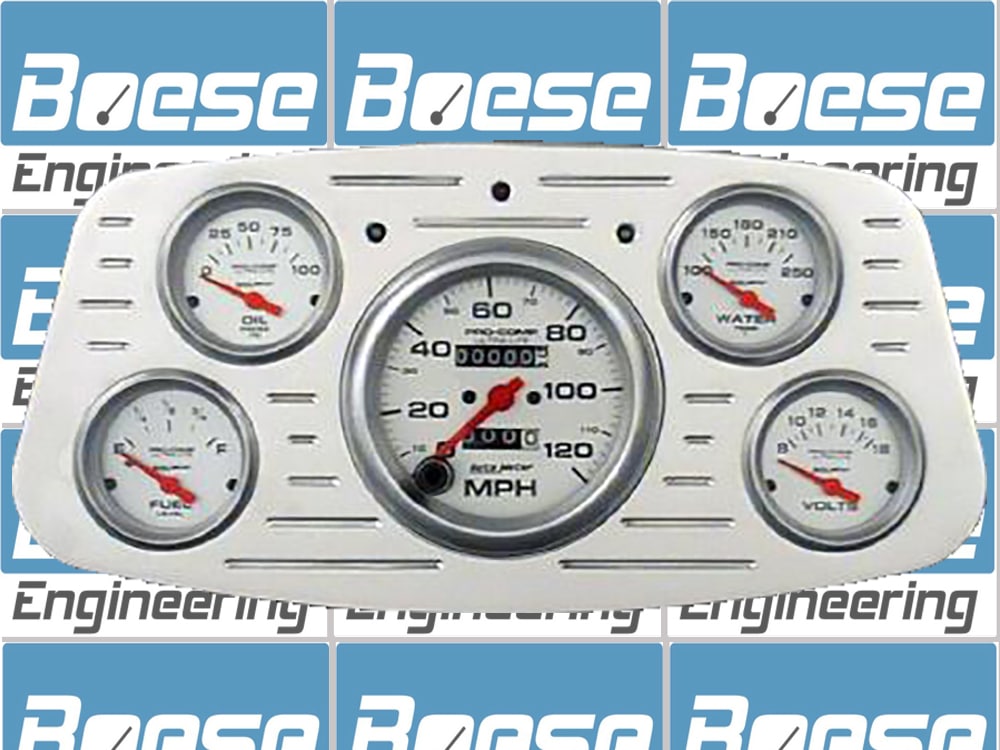 1933-1934 Ford Car Billet Aluminum Gauge Panel w/ Ultra-Lite gauges ...