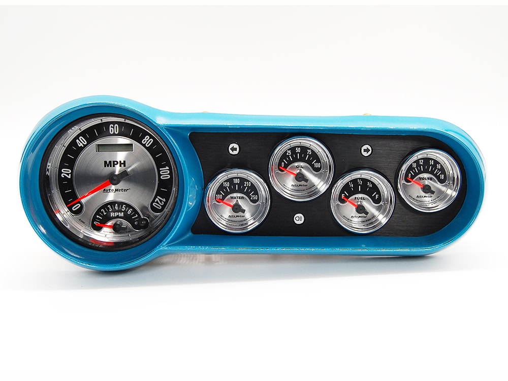 1953-1954 Chevy Car Billet Aluminum Dash Insert w/ Auto Meter American ...