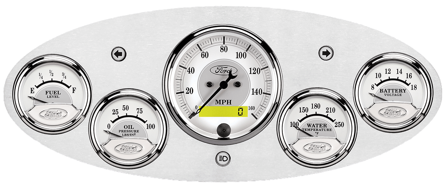 1932 Ford Car Aluminum Gauge Panel w/ Auto Meter Ford Masterpiece ...