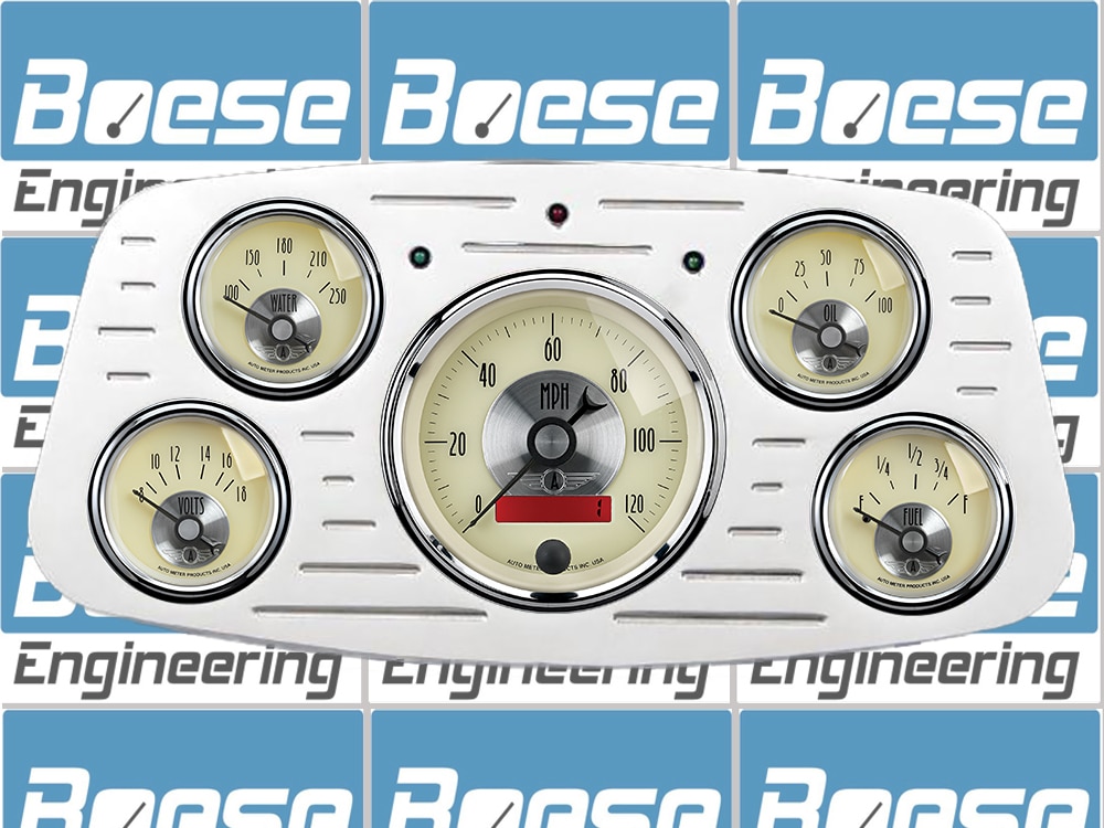 1933-1934 Ford Car Billet Aluminum 5 Gauge Panel w/ Auto Meter Prestige ...