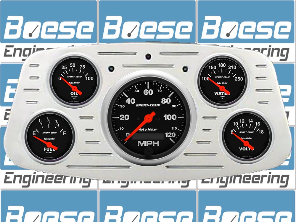 1933-1934 Ford Car Billet Aluminum Gauge Panel w/ Sport-Comp gauges ...