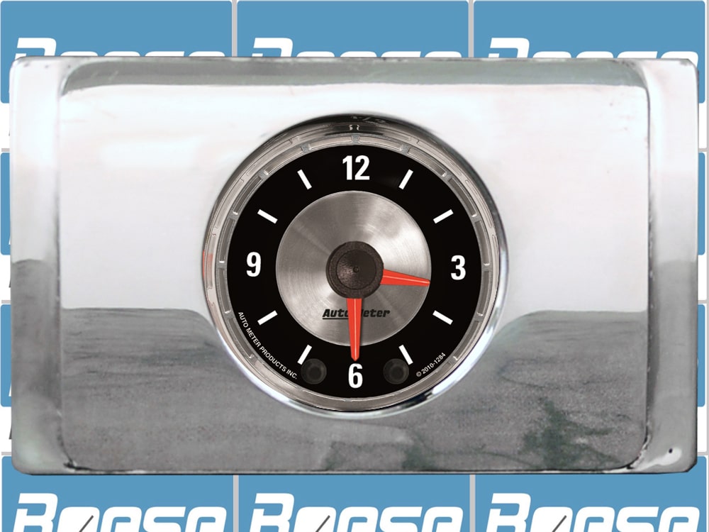 1940 Ford Deluxe Clock Insert w/ Auto Meter American Muscle Clock ...