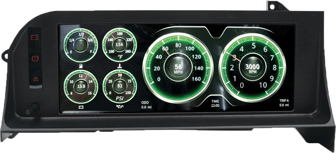 1987-1993 Ford Mustang Invision LCD Direct Fit Dash Kit by Auto Meter ...